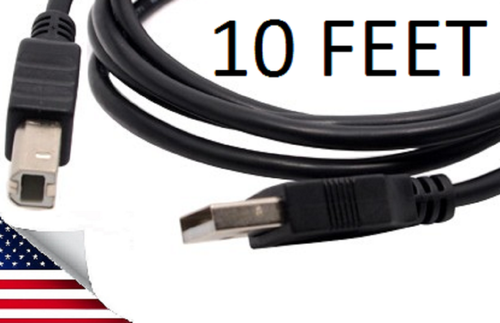 New LONG USB Cord Cable Plug for HP Deskjet Plus 4100 All-in-One Color ...