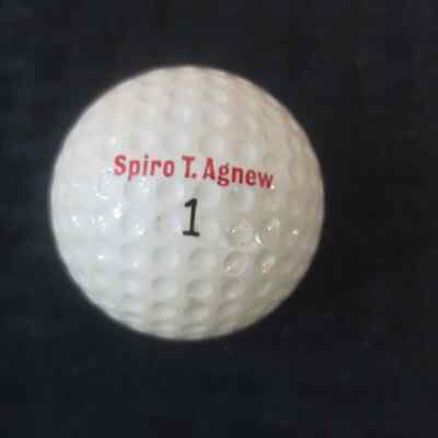 Vintage Signature golf ball Spiro T. Agnew (#1) Victor, Made in the U.S ...