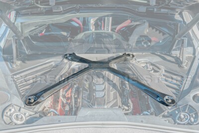 For 20-Up Corvette C8 Factory Style Carbon Fiber Rear Engine X-Brace ...