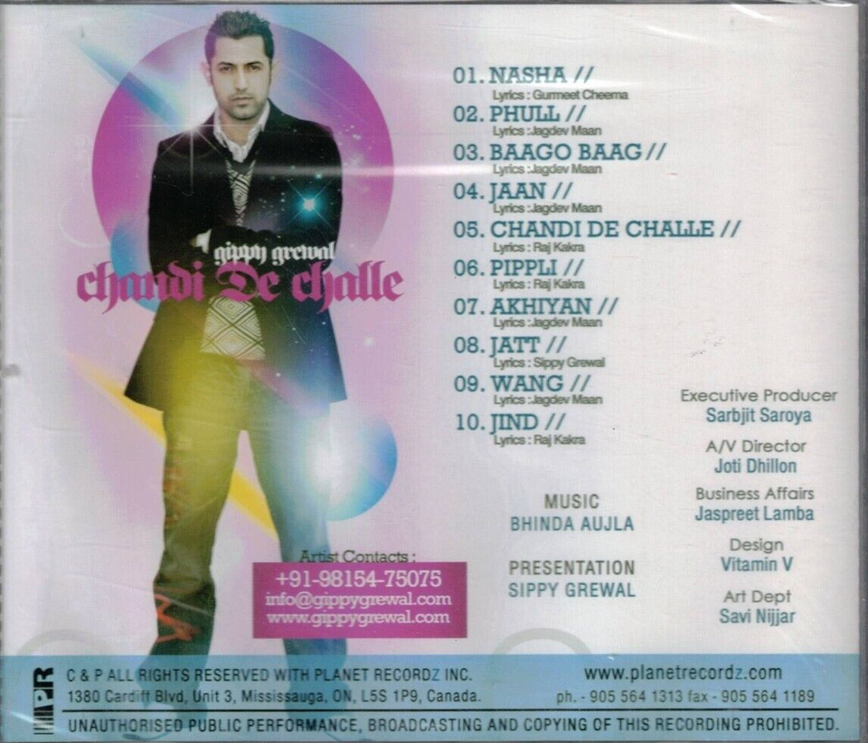 Chandi de chelle / Gippy Grewal - Punjabi music [ CD ] PR | eBay