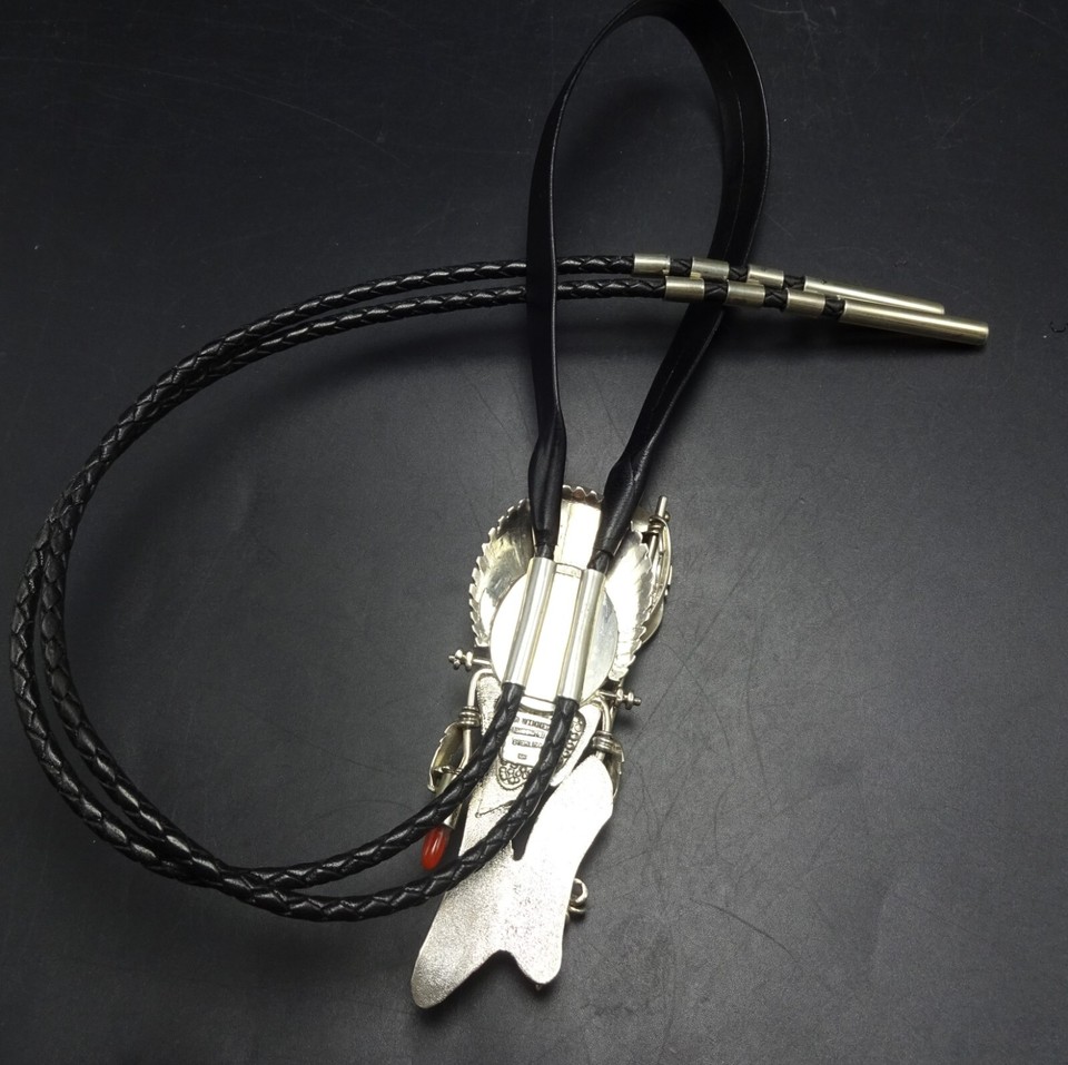 Spectacular RAY WINNER SterlingSilver 14K TURQUOISE CORAL Warrior Chief ...