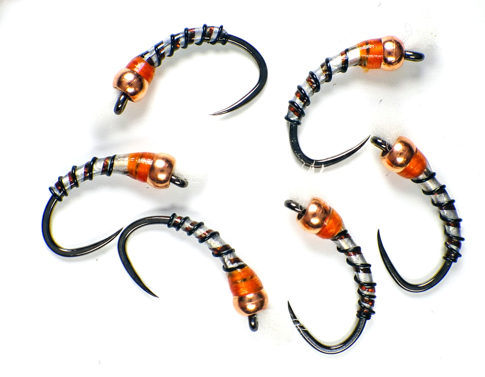 Mark's Copper Top Tungsten Chironomid Nymphs - Premium Trout Fly ...