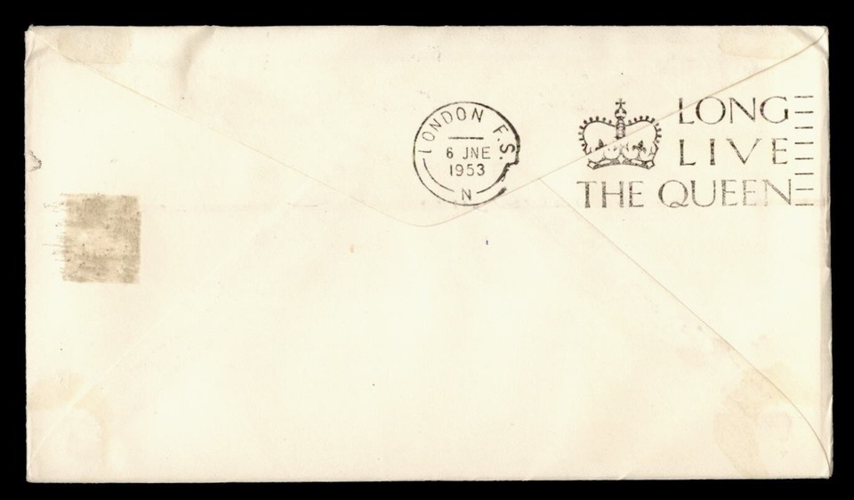 DR WHO 1953 AUSTRALIA FIRST FLIGHT QEII CORONATION TO LONDON ENGLAND ...