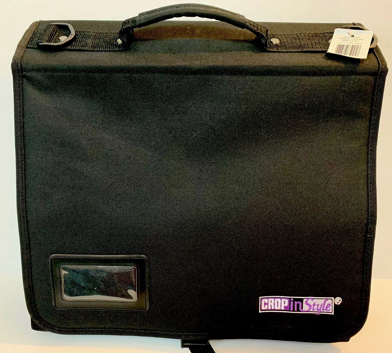 NEW Crop In Style Craft Craf-T Caddy Storage Tote Bag Black Scrapbook ...