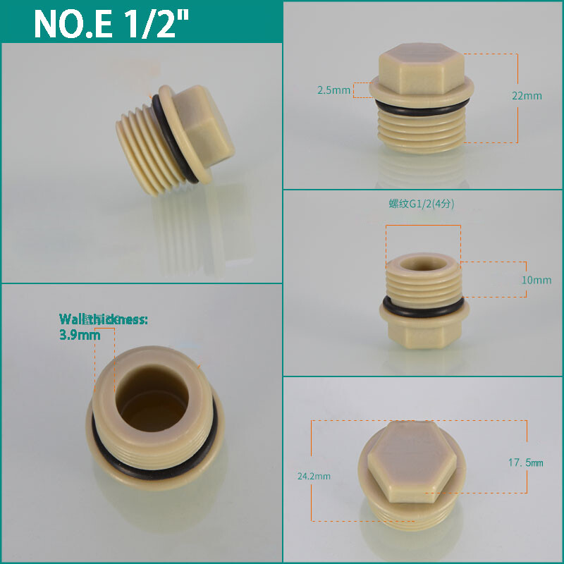 Hollow Plain Blanking Plug Fittings With Male Bsp Tapered Threads Plug ...