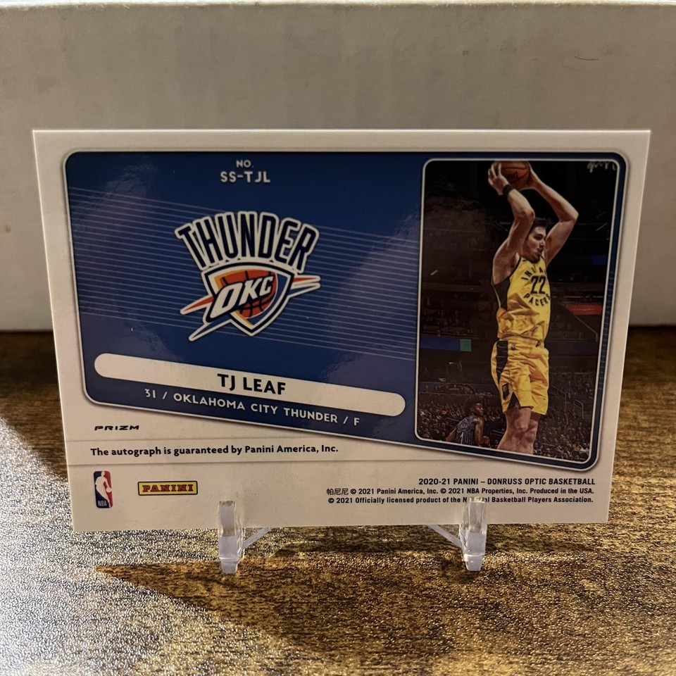 2020-21 Donruss Optic TJ Leaf SS-TJL Auto Signature Series Purple | eBay