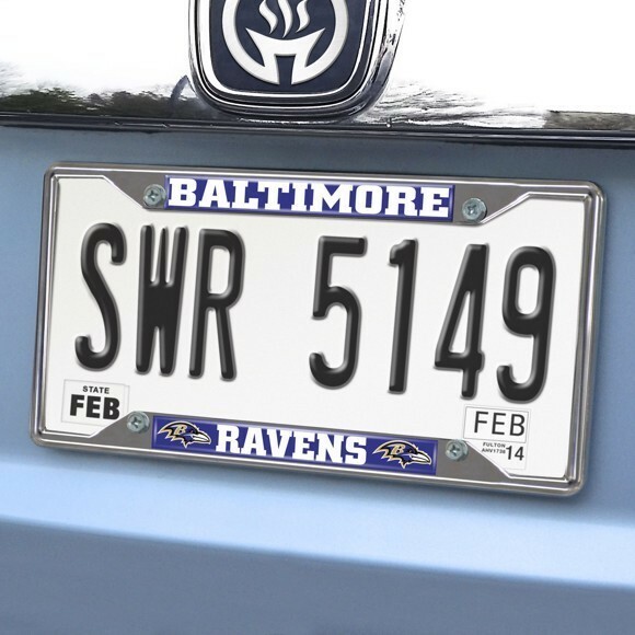 New NFL Baltimore Ravens Car Truck Chrome Metal License Plate Frame | eBay