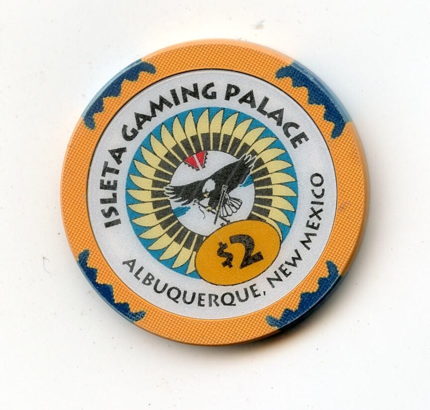2.00 Chip from the Isleta Gaming Palace Albuquerque New Mexico Yellow ...