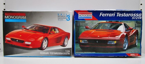 Vintage 2 MONOGRAM Ferrari Testarossa Plastic Model Kits - 1993 & 1995 ...