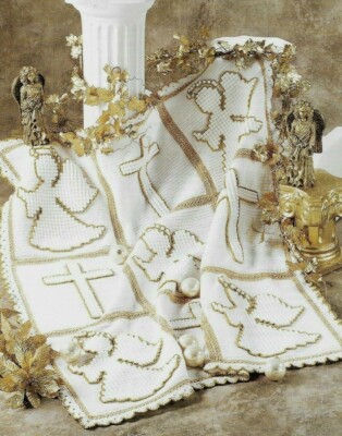 ANGEL AFGHAN HOME DECOR CROCHET PATTERN INSTRUCTIONS | eBay