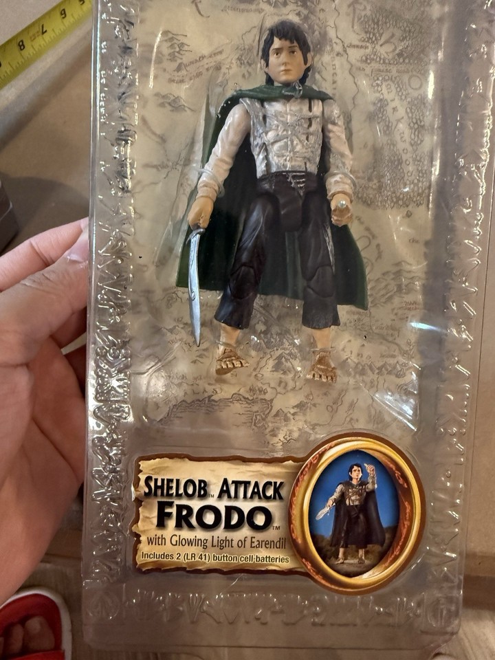 LOTR Return of the King Shelob Attack Frodo Action Figure Toy Biz | eBay