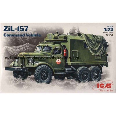 ICM 72551 - 1/72 ZIL-157 Soviet Command Vehicle, scale plastic model ...