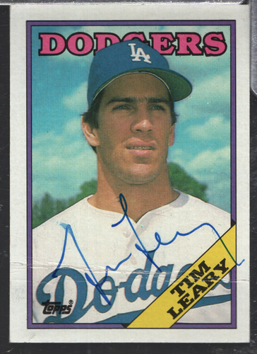 Tim Leary Dodgers Autographed 1988 Topps #367 w/COA 010924NPCD135 | eBay