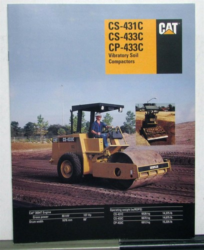 1995 Caterpillar CS 431C 433C CP433C Vibratory Soil Compactors Sales ...