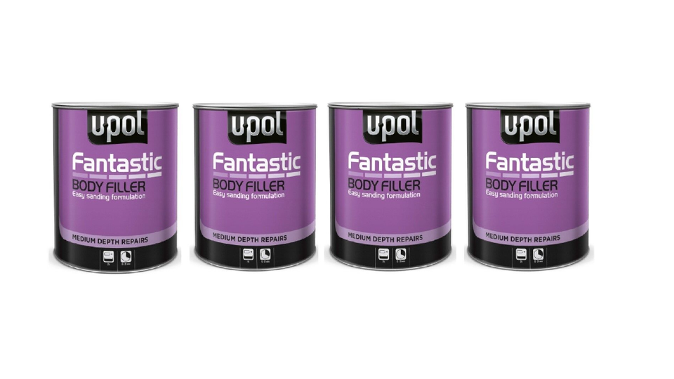 4 X U-POL FANTASTIC POLYESTER CAR BODY FILLER 3LTR UPOL FANT/3 WITH BPO HARDENER | eBay UK