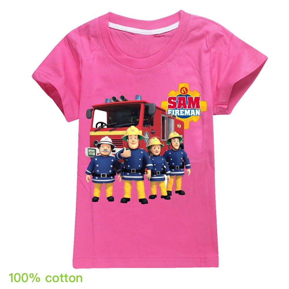 New Kids Fireman Sam T-shirts Long Sleeve Hoodie Pullover Sweatshirt ...
