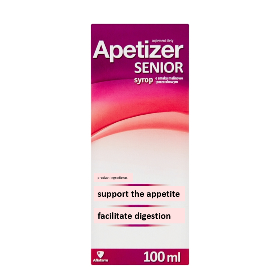 Apetizer Senior Syrup for Digestion Metabolism Appetite 100ml Raspberry ...