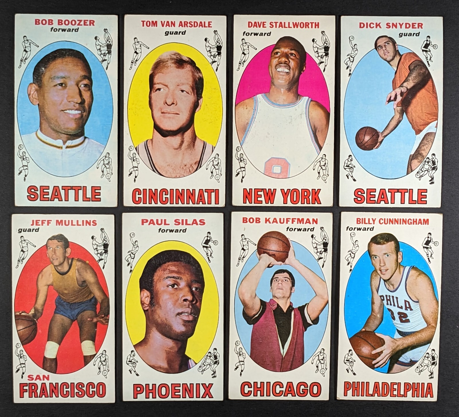 1969 Topps Basketball Lot of 8 Cards Billy Cunningham Dave Stallworth ...
