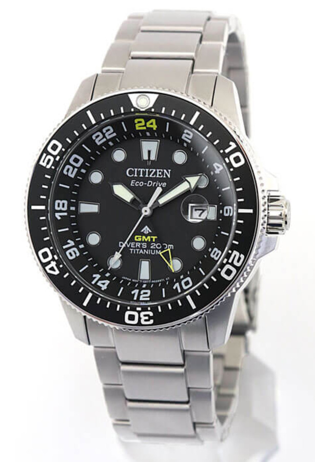 Citizen Promaster Marine Super Titanium Men's GMT Dive Watch BJ7110-89E ...