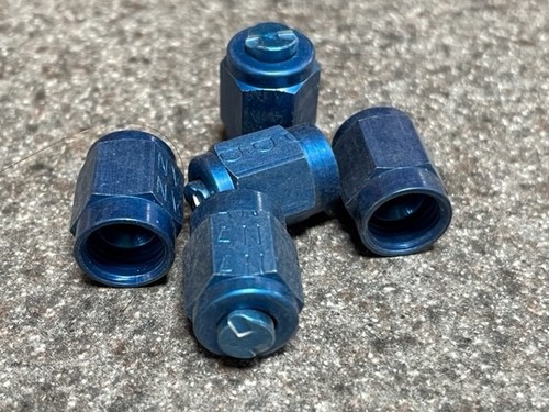 AN929-3D Cap Assy, Pressure Seal Flared Tube Fitting Anodized Aluminum ...