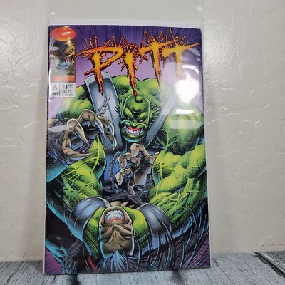 Image Comics PITT #6 Volume 1 1994, Vintage Comic Book Sleeved Boarded ...