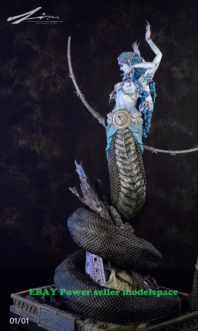 LIN studio 1/4 Naga Medusa Figure statue Oversized MODEL IN STOCK Blue ...