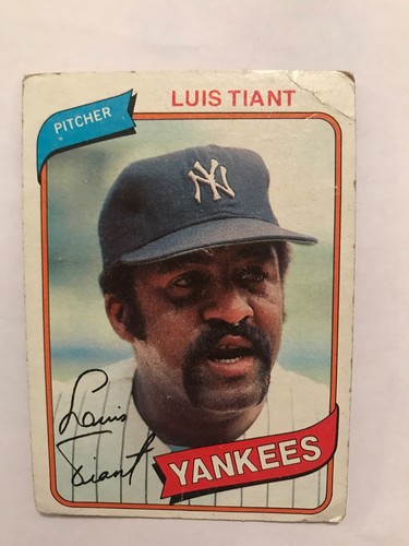 Topps Baseball Card Luis Tiant 1980 #35 Yankees | eBay
