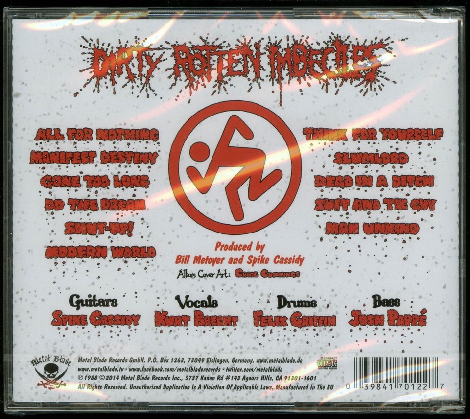D.R.I. 4 Of A Kind CD new German Press Dirty Rotten Imbeciles Four | eBay