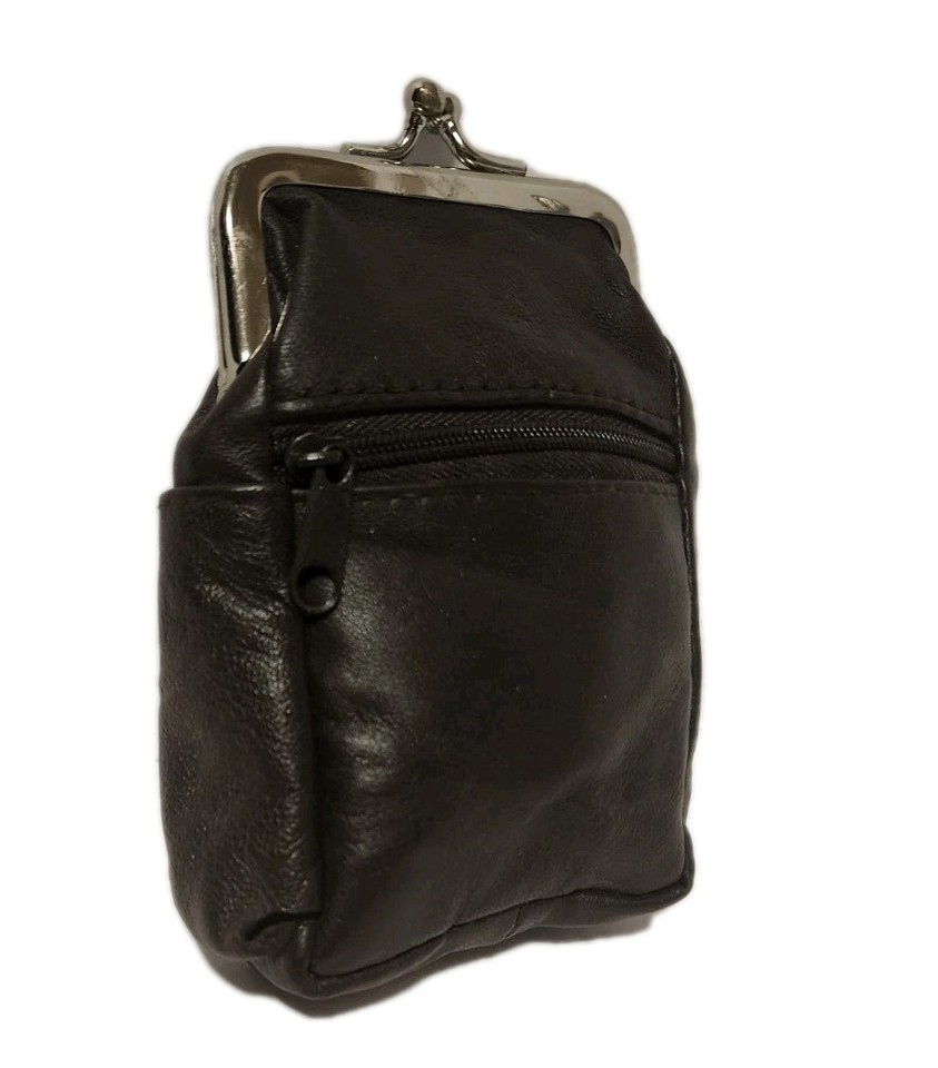 Vintage Cigarette Case Soft Leather Kisslock Kings Lighter Holder Women ...