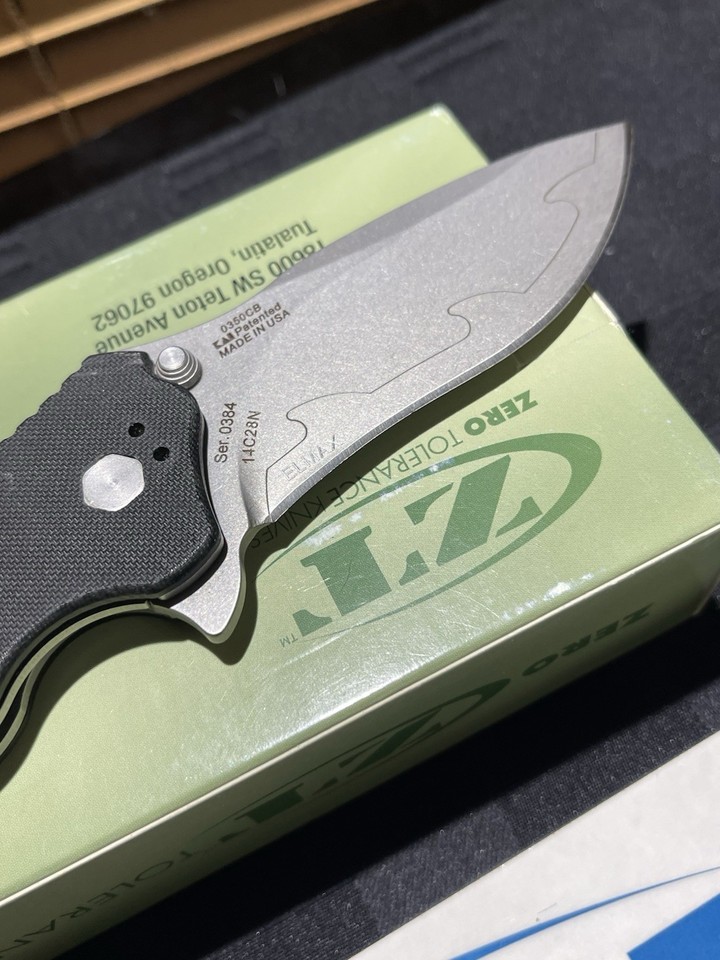 Zero Tolerance Model 0350CB Assisted 3-1/4" Composite El-Max Blade ...
