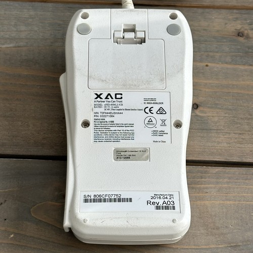 Clover XAC xPED-8006L2-3CR White LCD Display POS Syst Credit Card ...