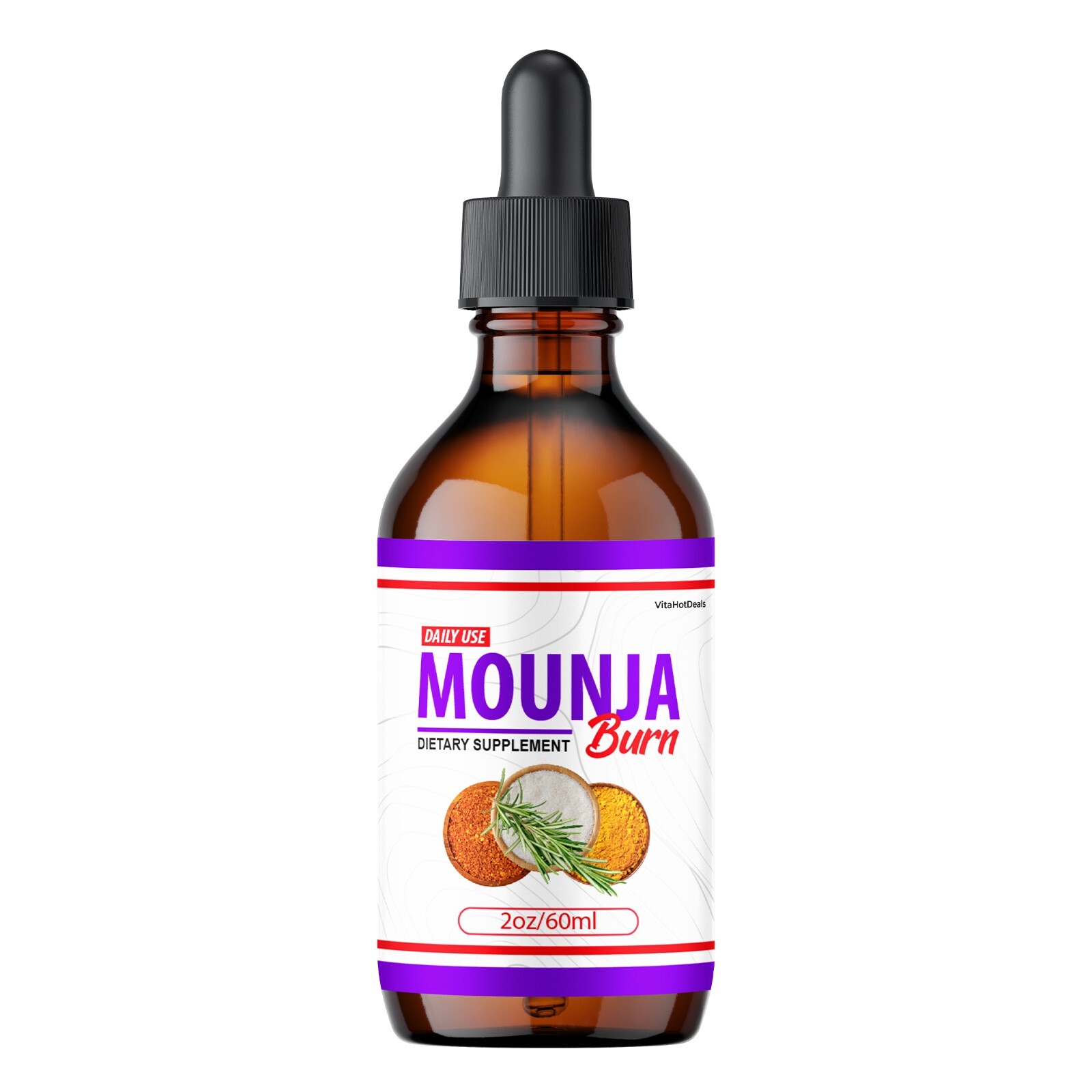 Mounja Burn Drops for Overall Wellness & Energy Supplement 60 ML (1 ...