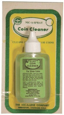 Nic A Spray Coin Cleaner For All Gold & Silver Coins US World 1.25 Free ...