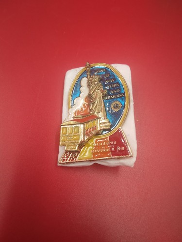 Lions Club New York Bermuda Statue Of Liberty Vtg Lapel Pin | eBay