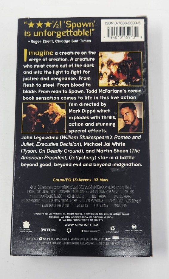 Spawn (VHS, 1997, Rated PG-13) 794043459139| eBay