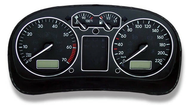 Fits for VW Golf MK4 4 Passat 3B B5 Chrome Speedometer Gauge Dial Rings ...