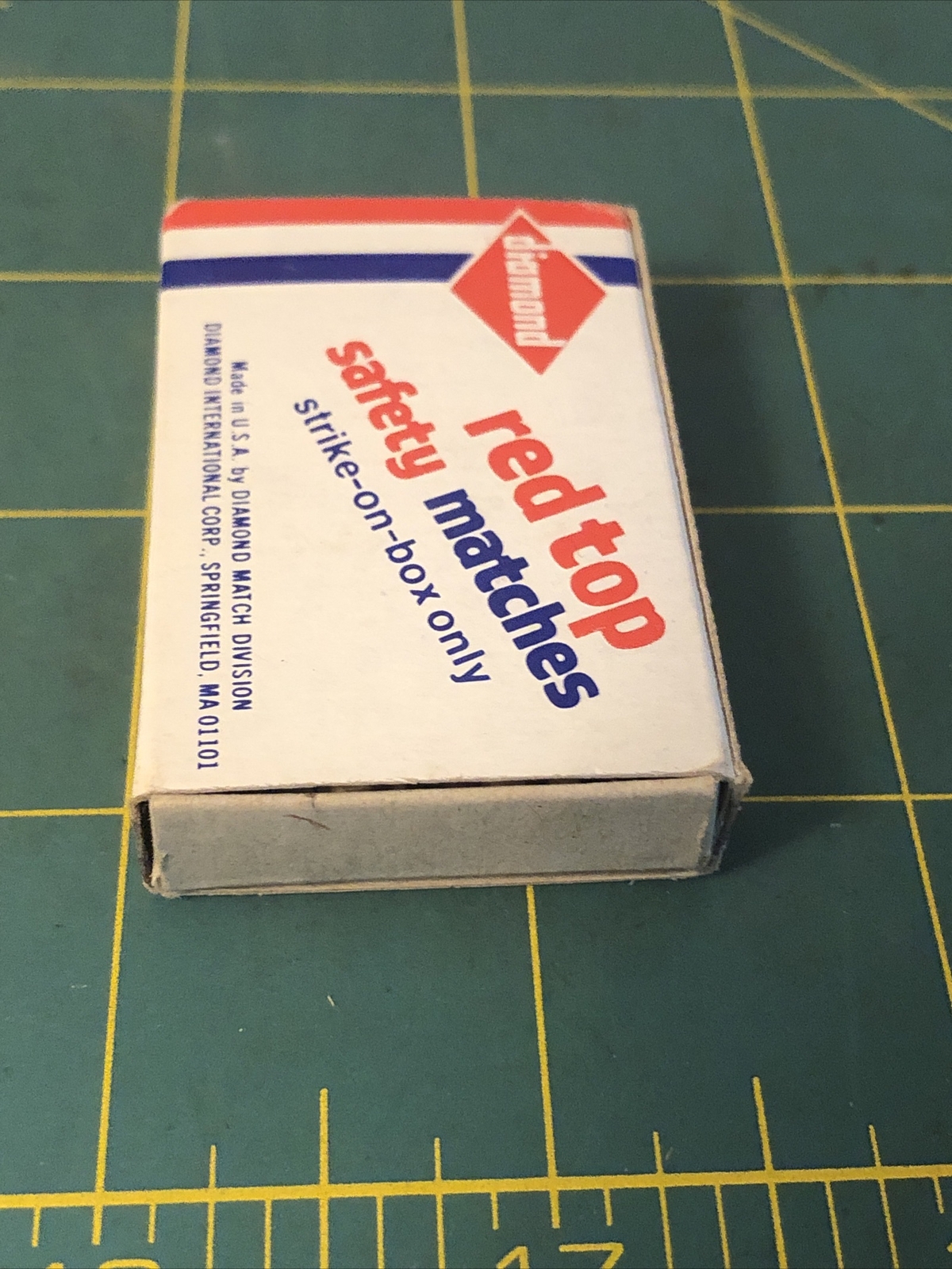 Vintage Box Wood Stick Matches Diamond Red Top Match USA | eBay