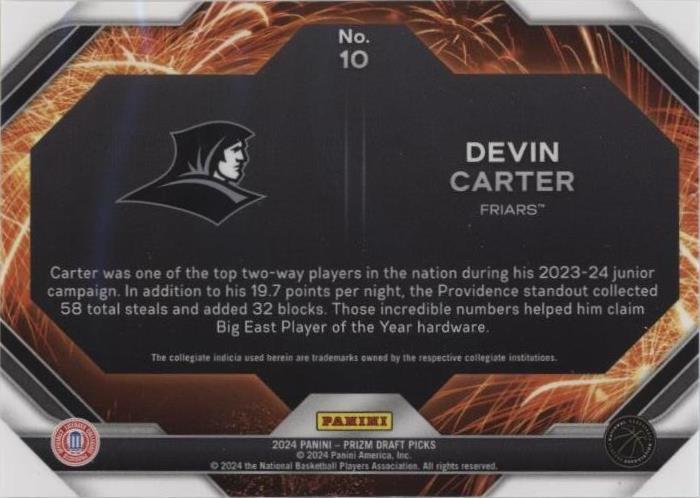 2024 Panini Prizm Draft Picks - #10 Devin Carter | eBay