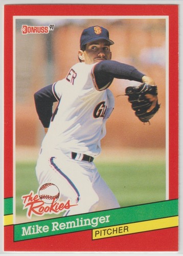 1991 Donruss The Rookies - MIKE REMLINGER - RC #37 - San Francisco ...
