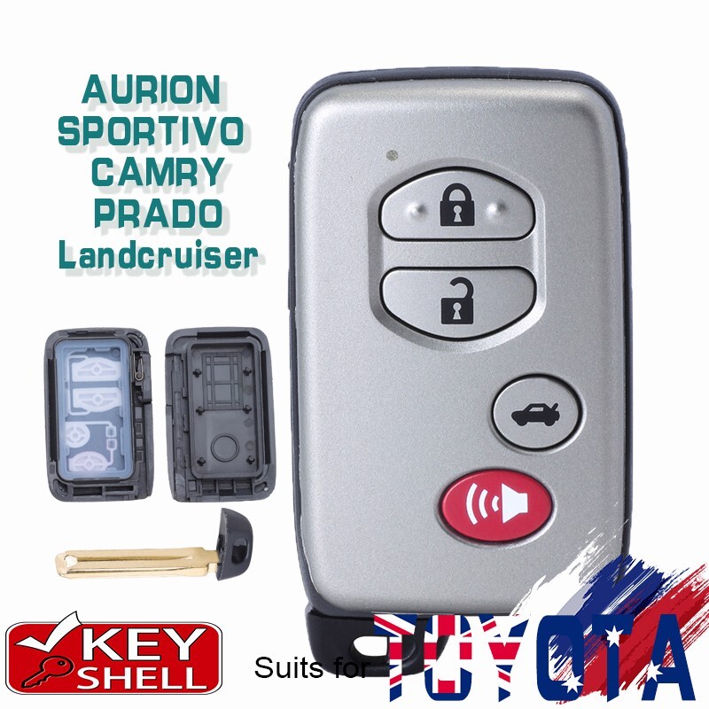Smart Remote Key Shell Case Fob for Toyota Aurion Camry Prado Camry ...