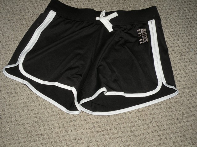 Justice girls shorts 2 pack Size Large 12/14 Black Gray for sale online ...