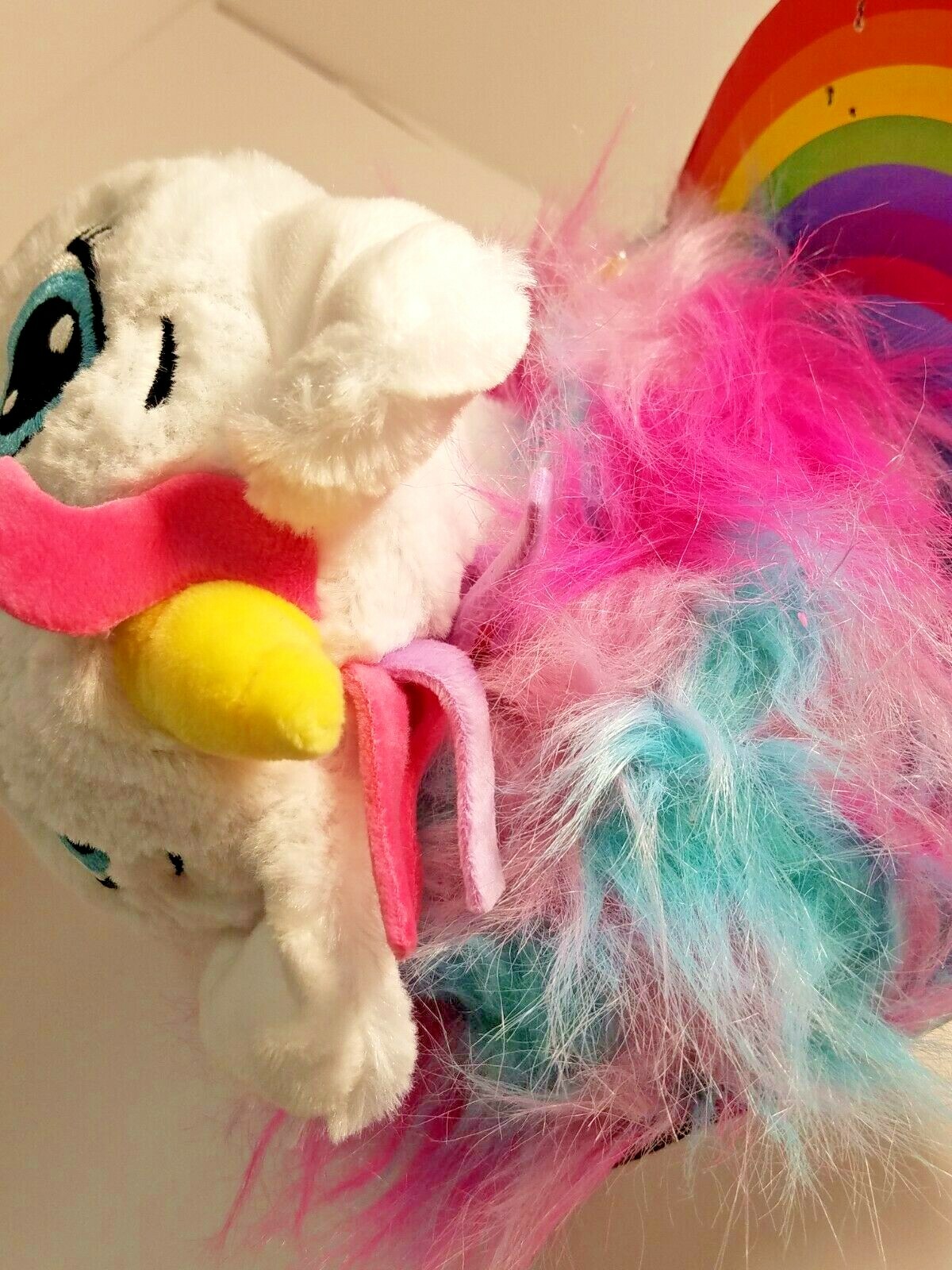 RAINBOW FLUFFIES 12" INCH PLUSH UNHIDE THE RAINBOW INSIDE UNICORN NEW ...