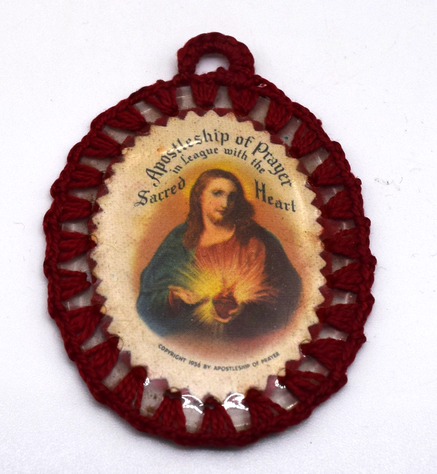 Vintage Religious Catholic Scapulars and Badges | eBay