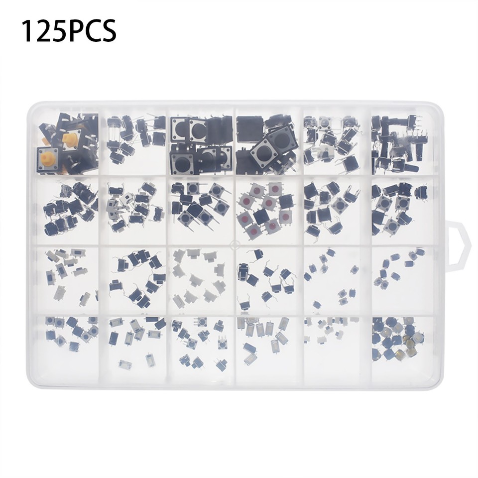 25-Type Assorted Micro Switch Push Tact Button ON/OFF Touch Button ...