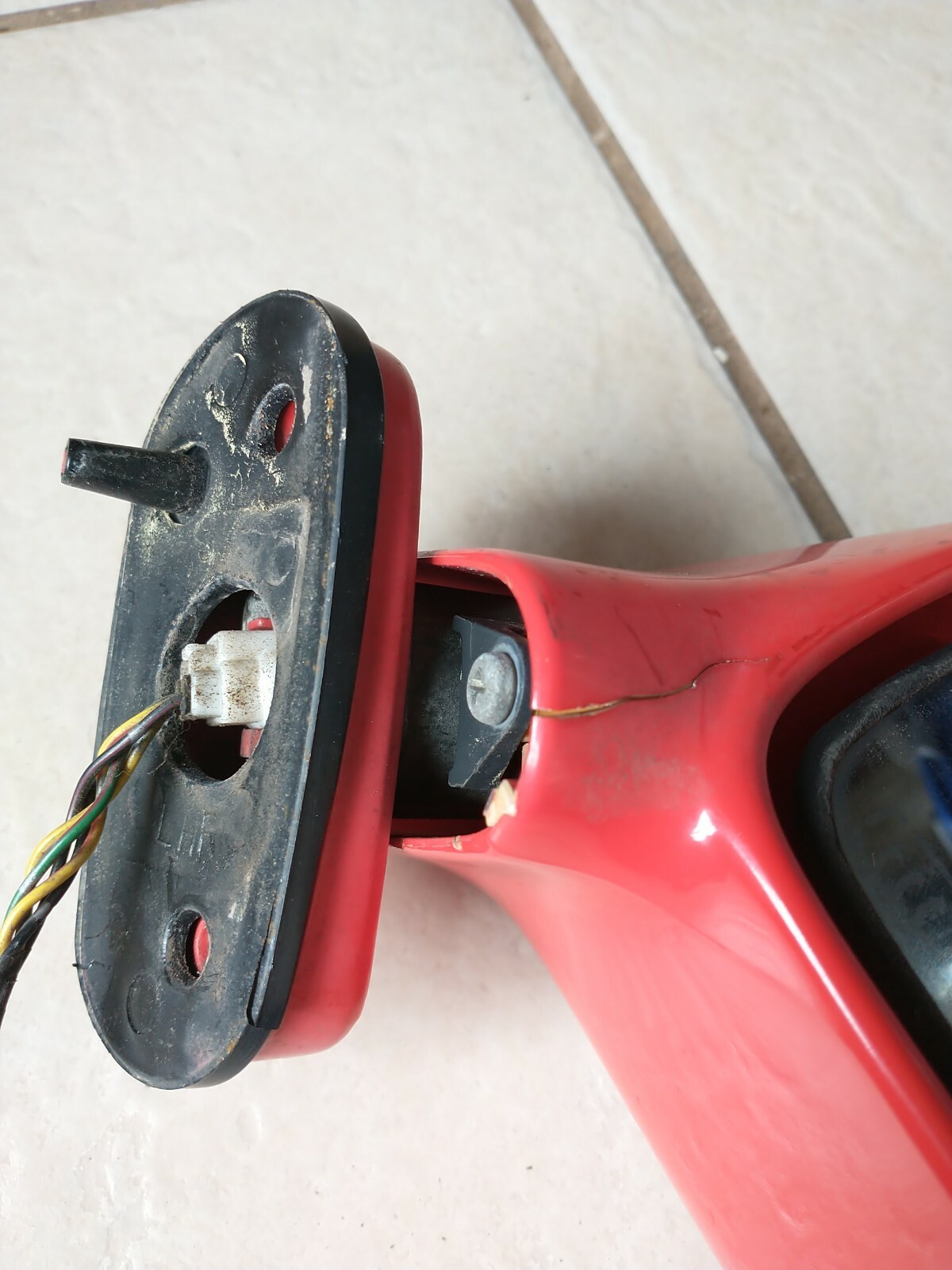 91-99 Mitsubishi 3000GT Passenger Side Mirror Power Heated Red OEM ...