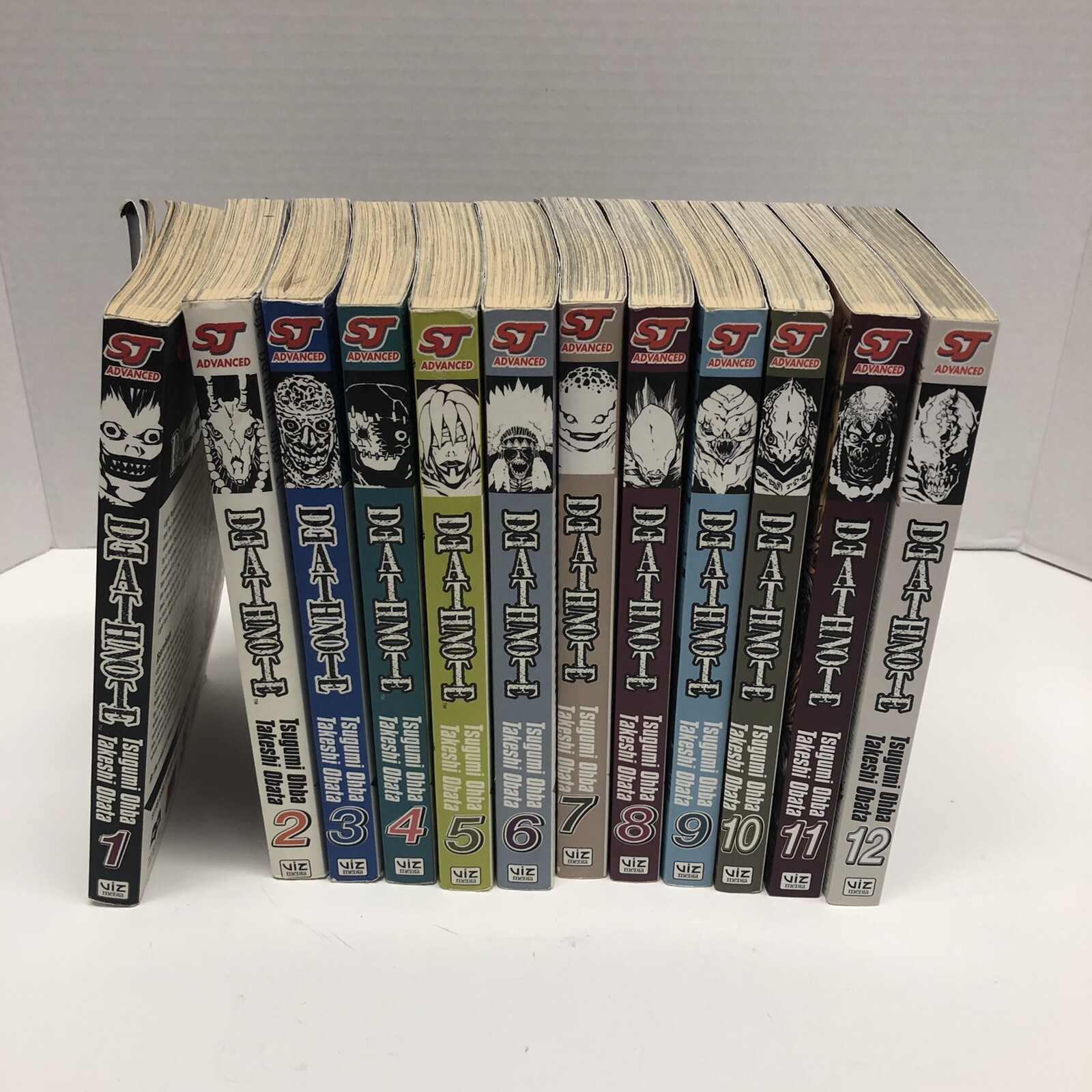 Death Note Manga Books Vol 1-12 English Shonen Jump Advanced Paperback ...