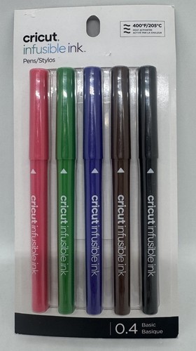 Cricut infusible ink markers- Basic Colors- 0.4 Size- 5 Piece Set | eBay