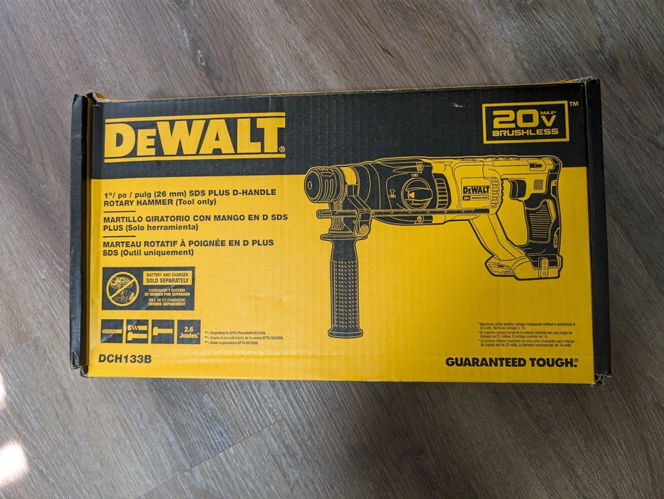 DEWALT 20V MAX XR Li-Ion 1 in. D-Handle Rotary Hammer DCH133B (Tool ...