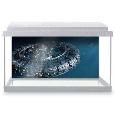 Fish Tank Background 90x45cm - Science Fiction Spaceship Fantasy #14121 ...
