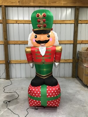 8ft Gemmy Airblown Inflatable Prototype Christmas Luxe Nutcracker ...
